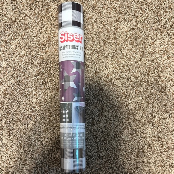 Art | Siser Easypatterns Htv Roll Buffalo Plaid Black White | Poshmark